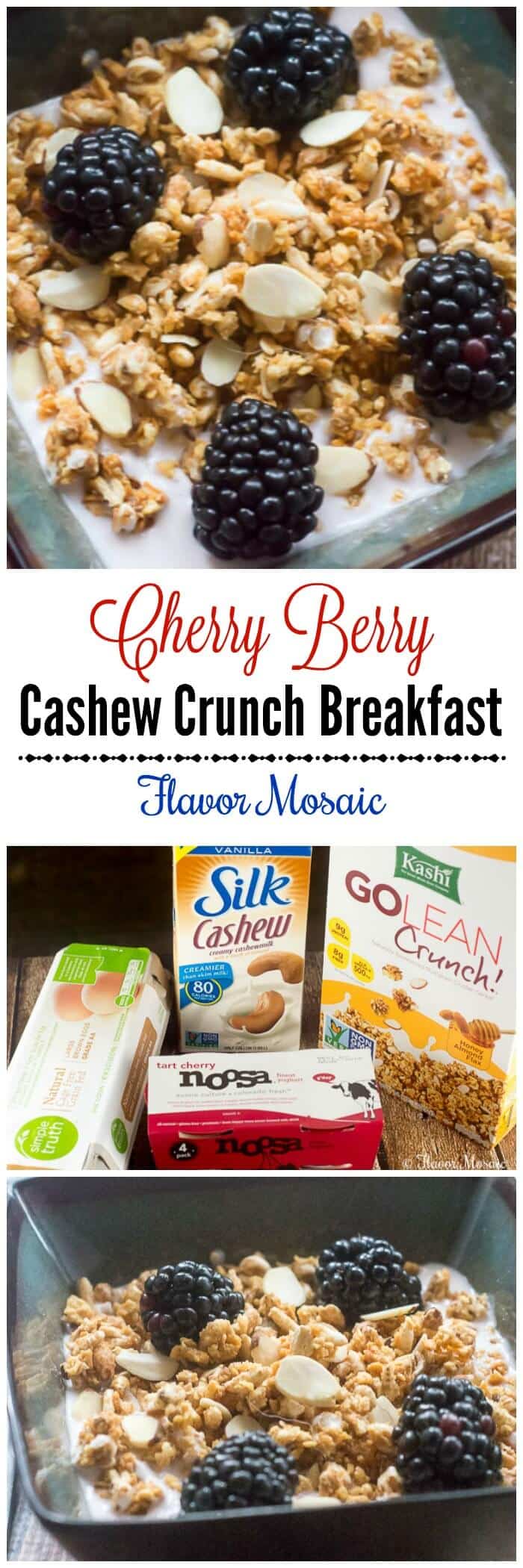 Cherry Berry Cashew Crunch Breakfast - Flavor Mosaic