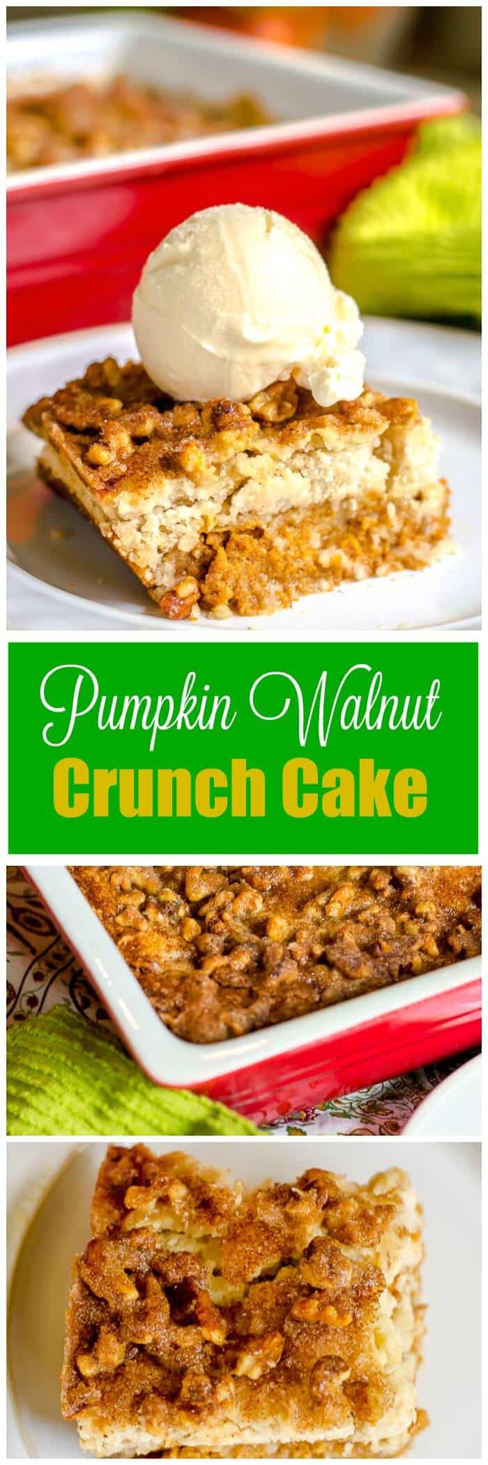 Pumpkin Walnut Crunch Cake - Flavor Mosaic