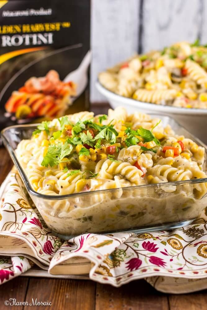 Green Chile Chicken Pasta - Flavor Mosaic