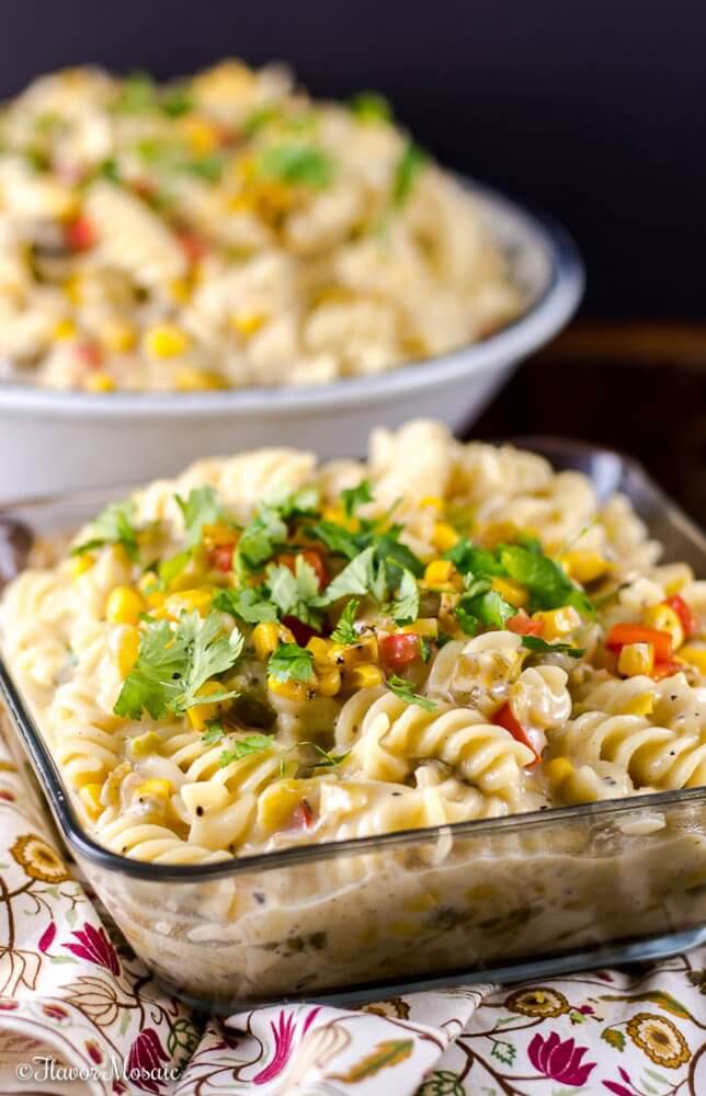 Green Chile Chicken Pasta - Flavor Mosaic