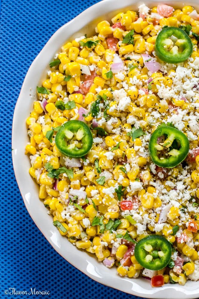 Mexican Street Corn Salad (Elote Deconstructed) - Flavor Mosaic