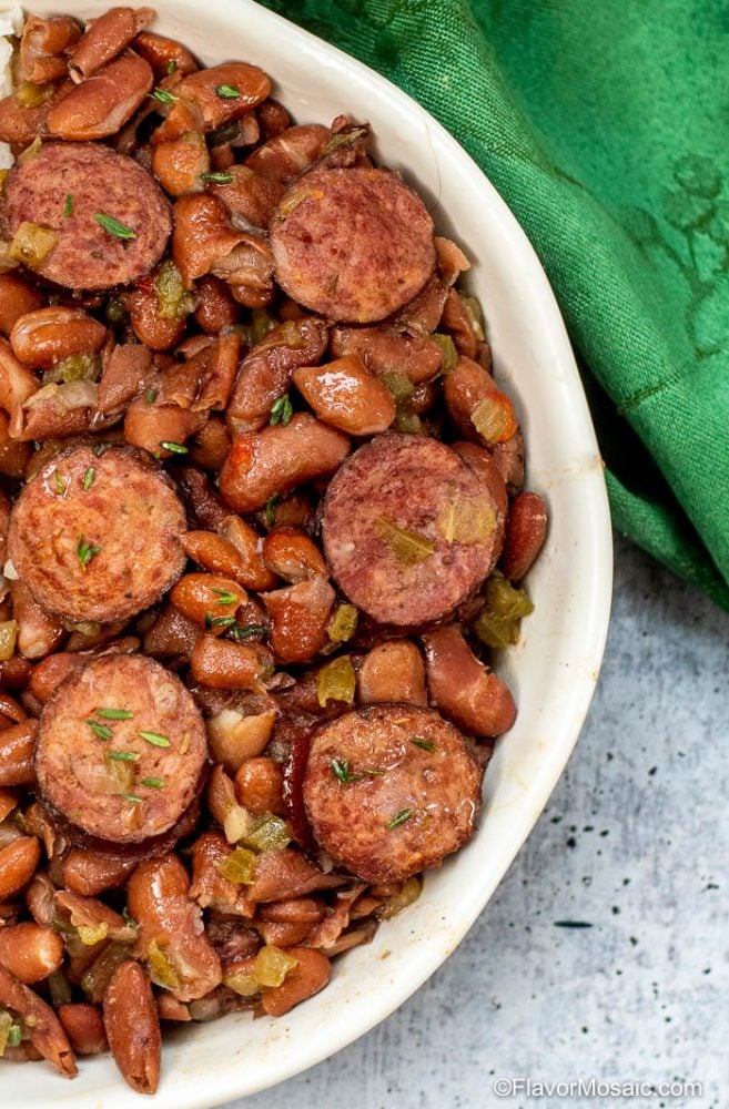 Instant Pot Red Beans And Rice - Flavor Mosaic