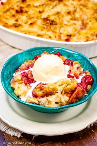 Cherry Pineapple Dump Cake - Flavor Mosaic