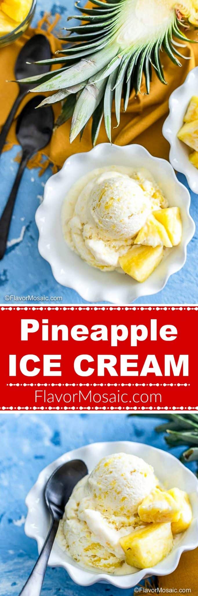 Homemade Pineapple Ice Cream Recipe (No-Churn) - A Tropical Vacation In ...