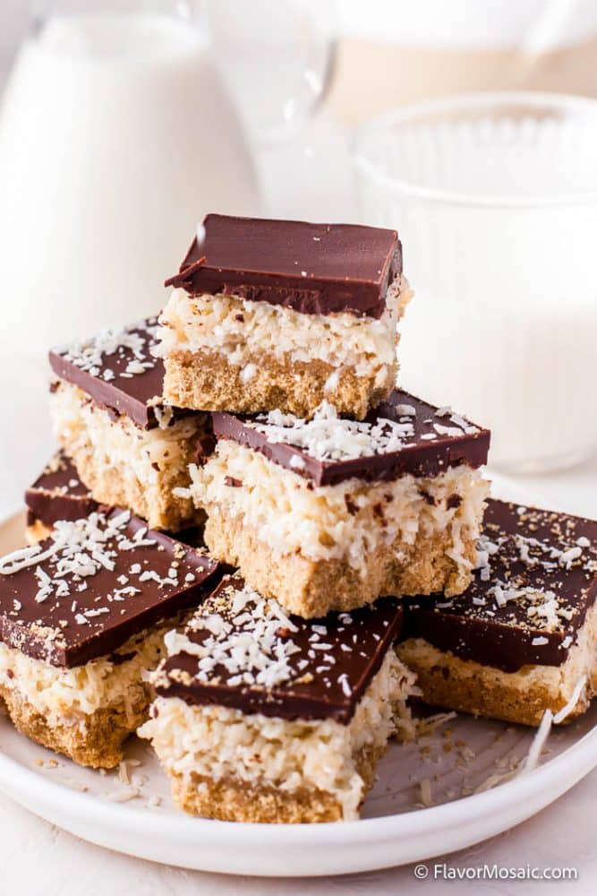 Chocolate Coconut Bars - Flavor Mosaic