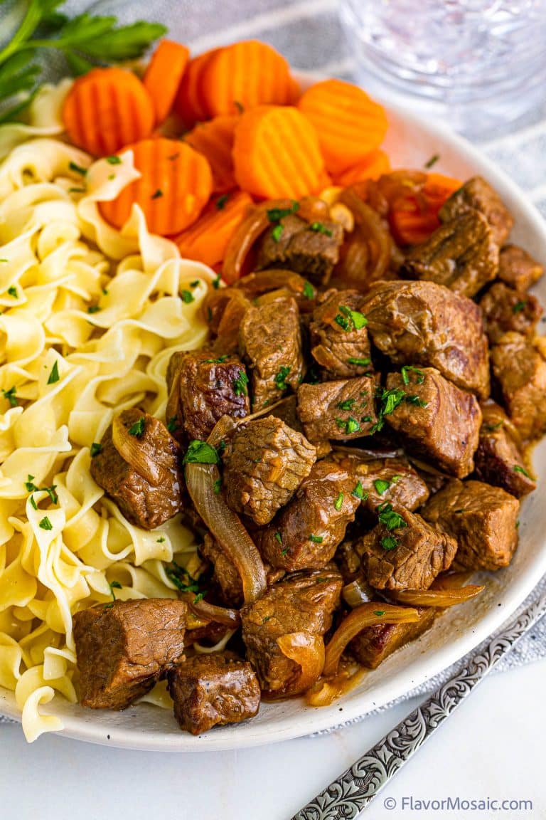 Slow Cooker Steak Bites - Flavor Mosaic