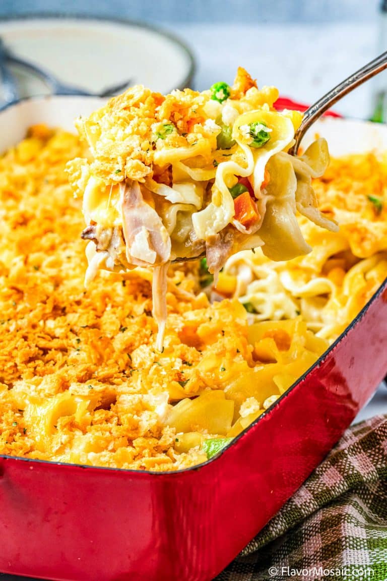 Old Fashioned Chicken Noodle Casserole - Flavor Mosaic