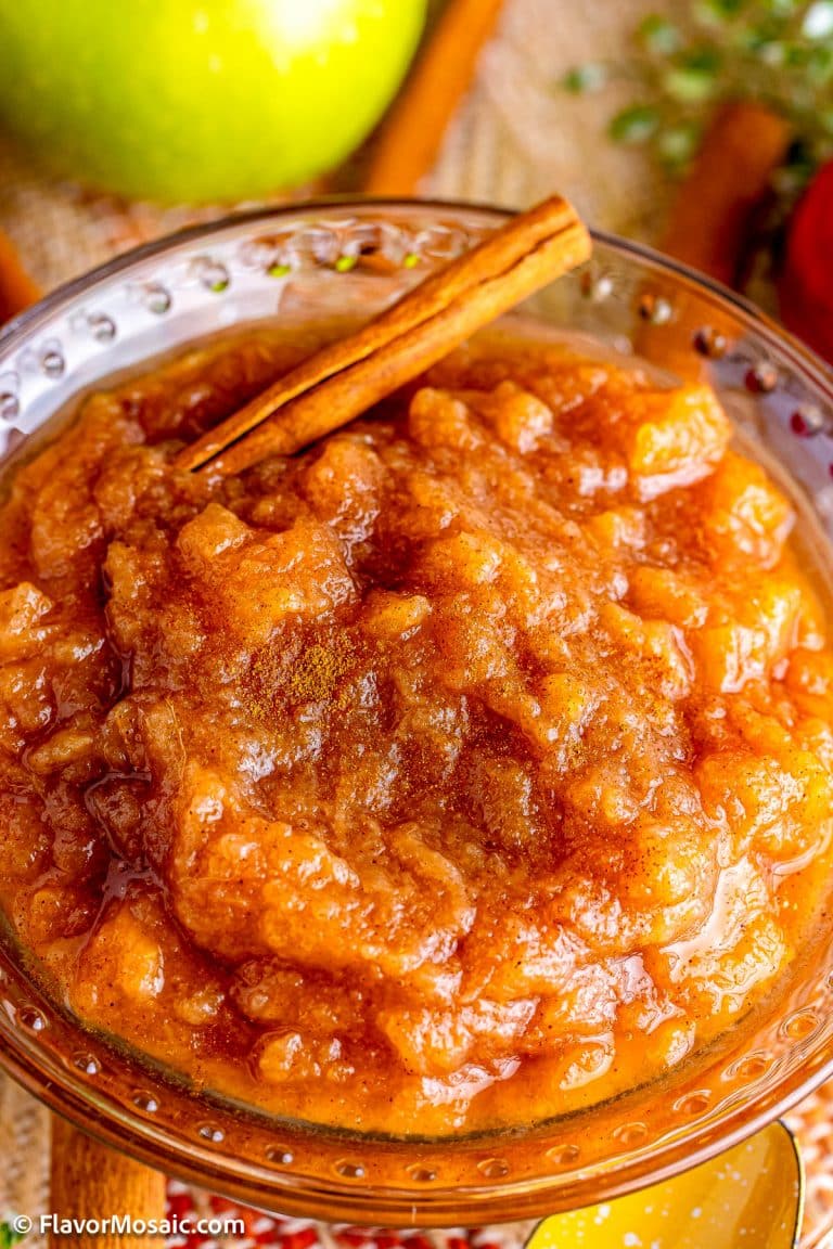 Homemade Crock Pot Applesauce - Flavor Mosaic