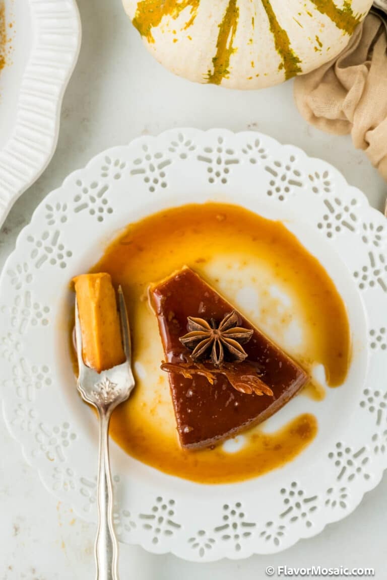 Best Pumpkin Flan Recipe (Flan de Calabaza) - Flavor Mosaic