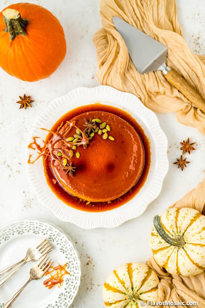 Best Pumpkin Flan Recipe (Flan de Calabaza) - Flavor Mosaic