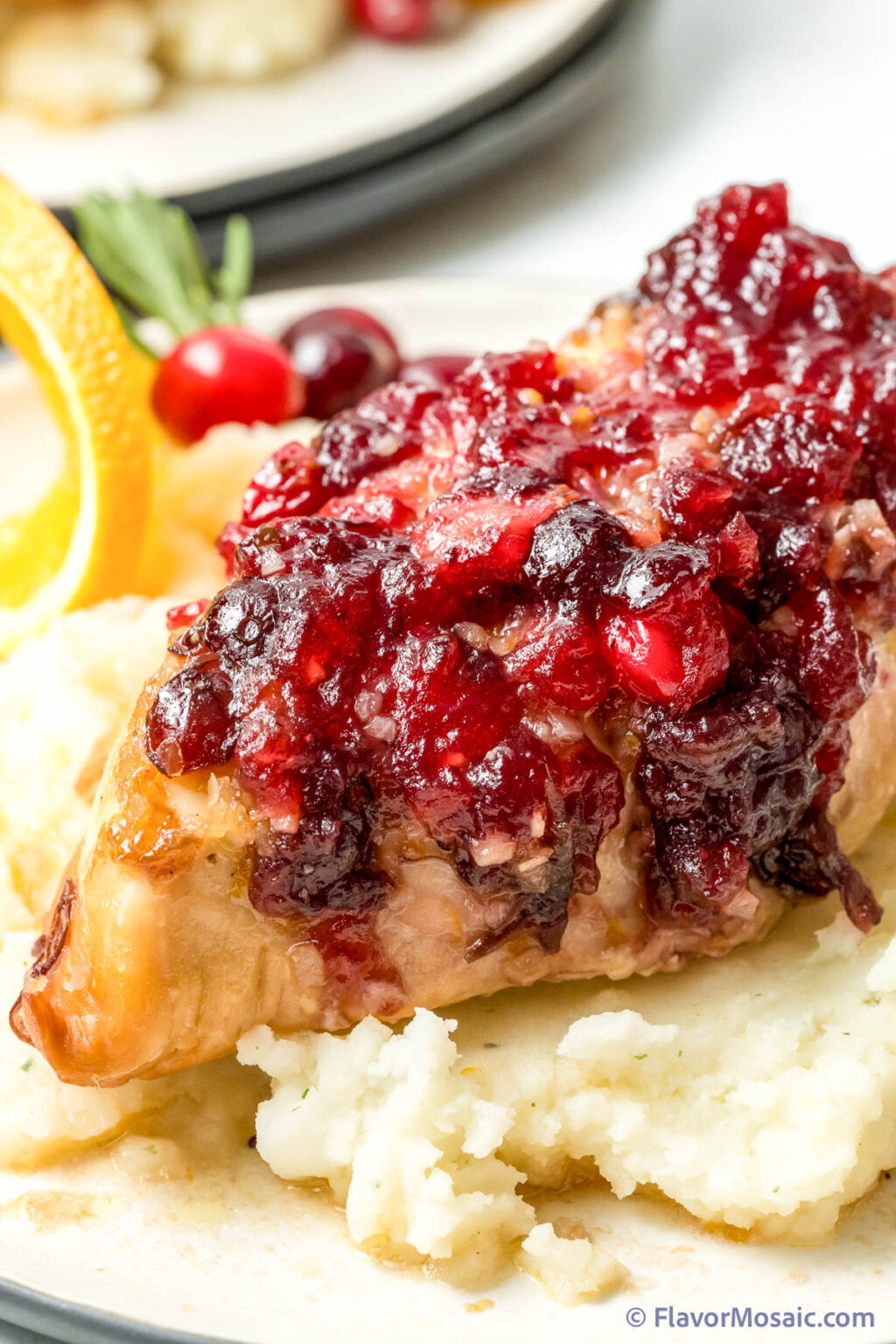 Crock Pot Cranberry Rosemary Chicken - Flavor Mosaic