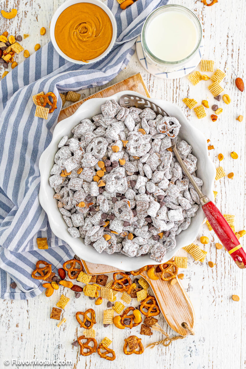 Muddy Buddies Chex Mix (Peanut Butter and Chocolate) - Flavor Mosaic
