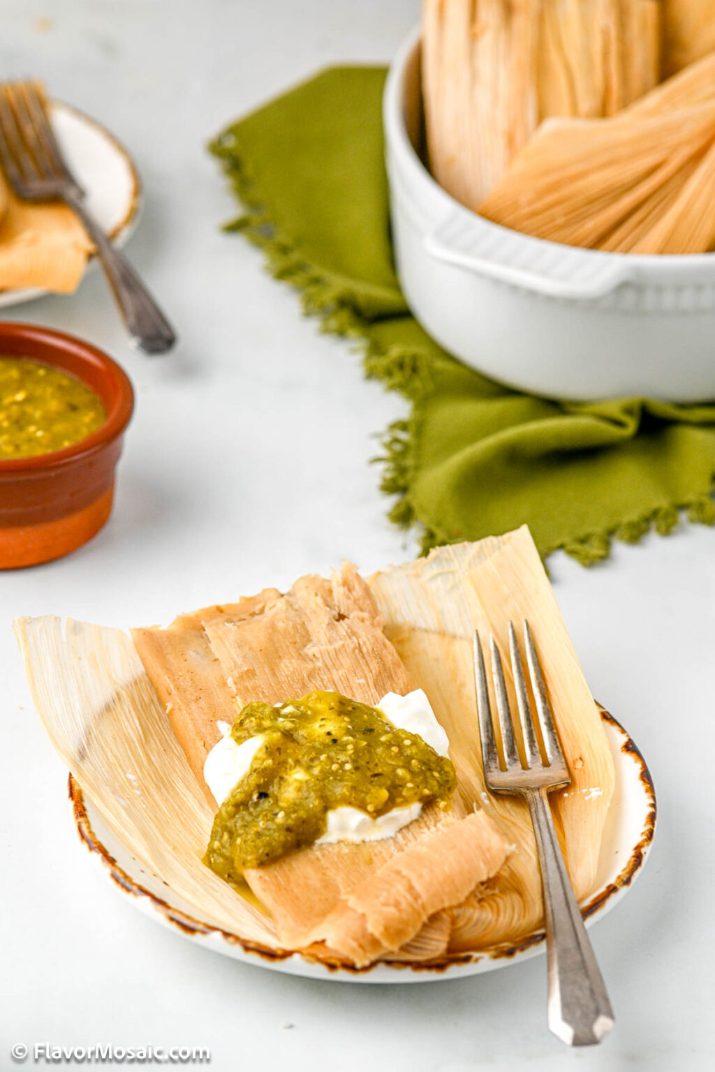 Green Pork Tamales - Flavor Mosaic