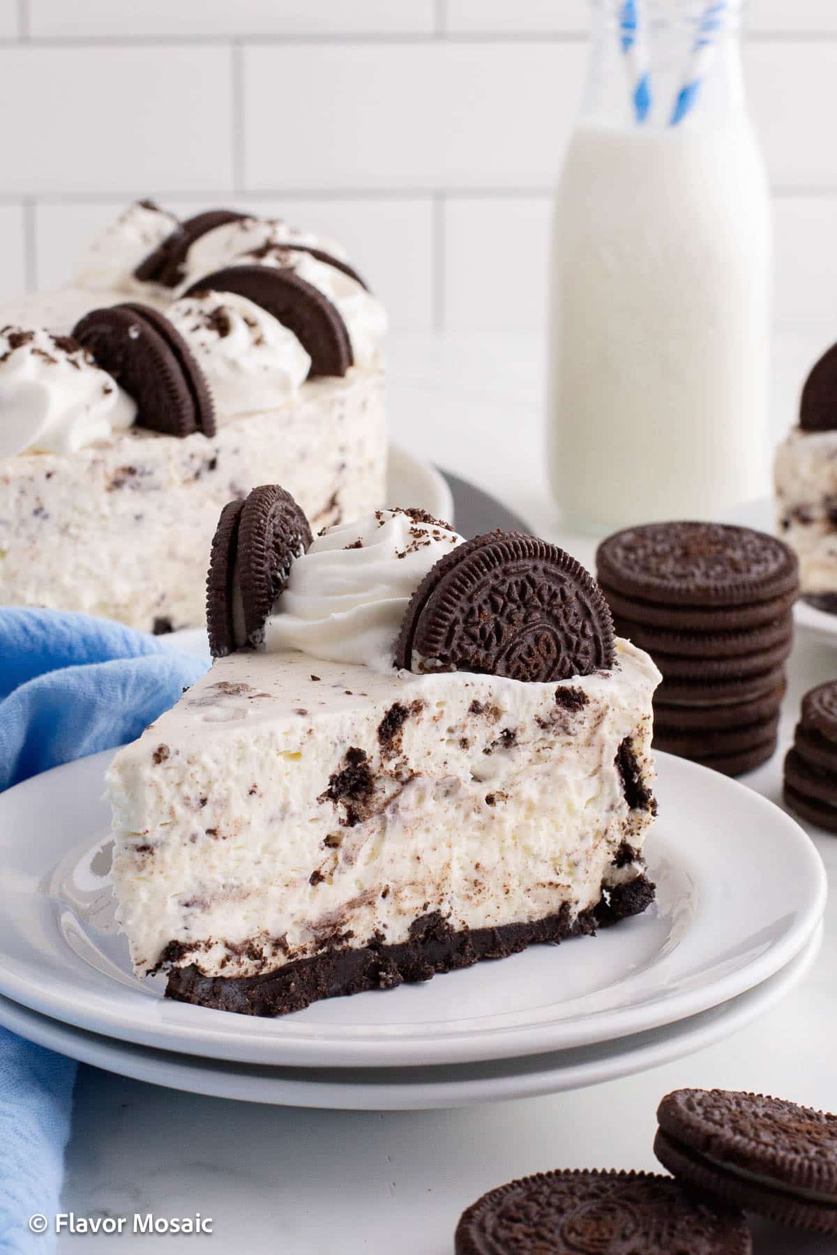 Oreo Cheesecake (No-Bake) - Flavor Mosaic