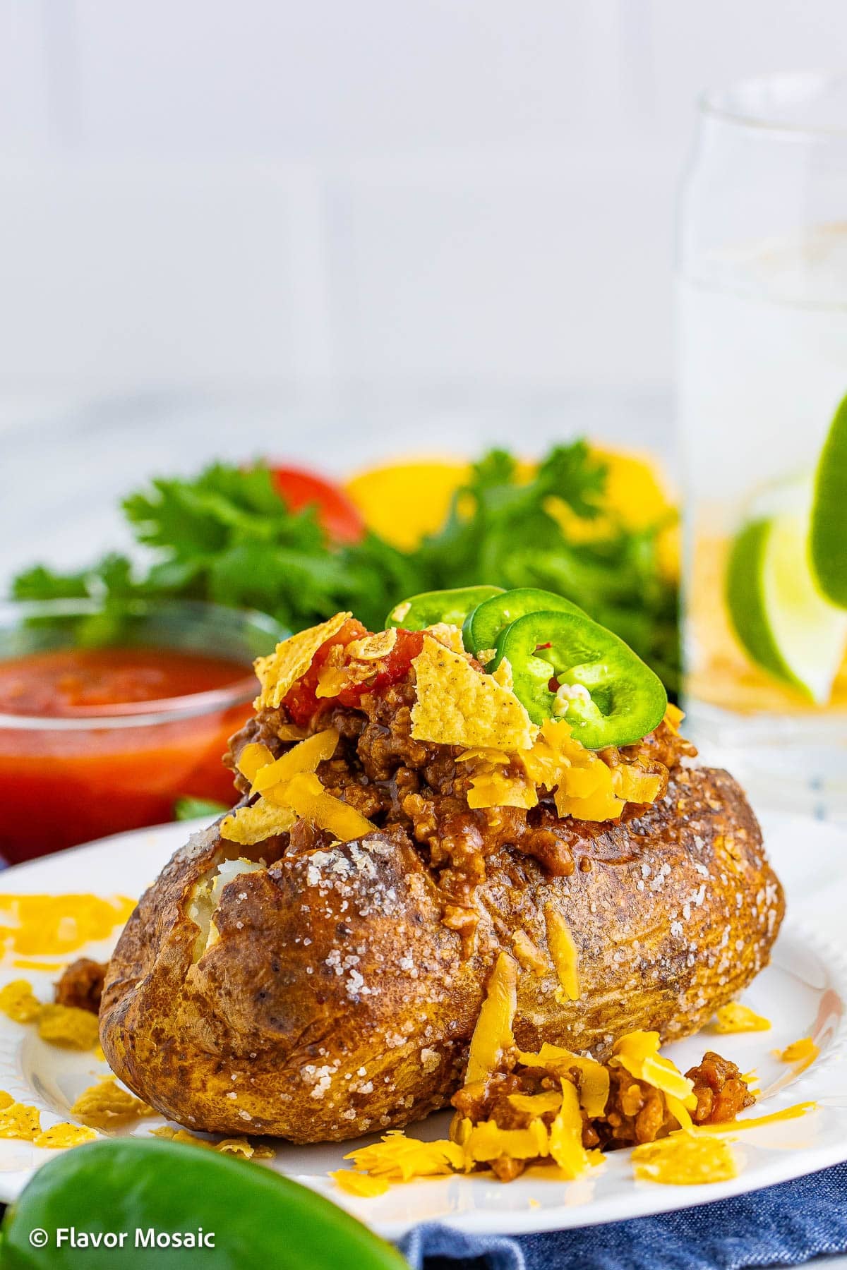 Taco Stuffed Baked Potatoes - Flavor Mosaic