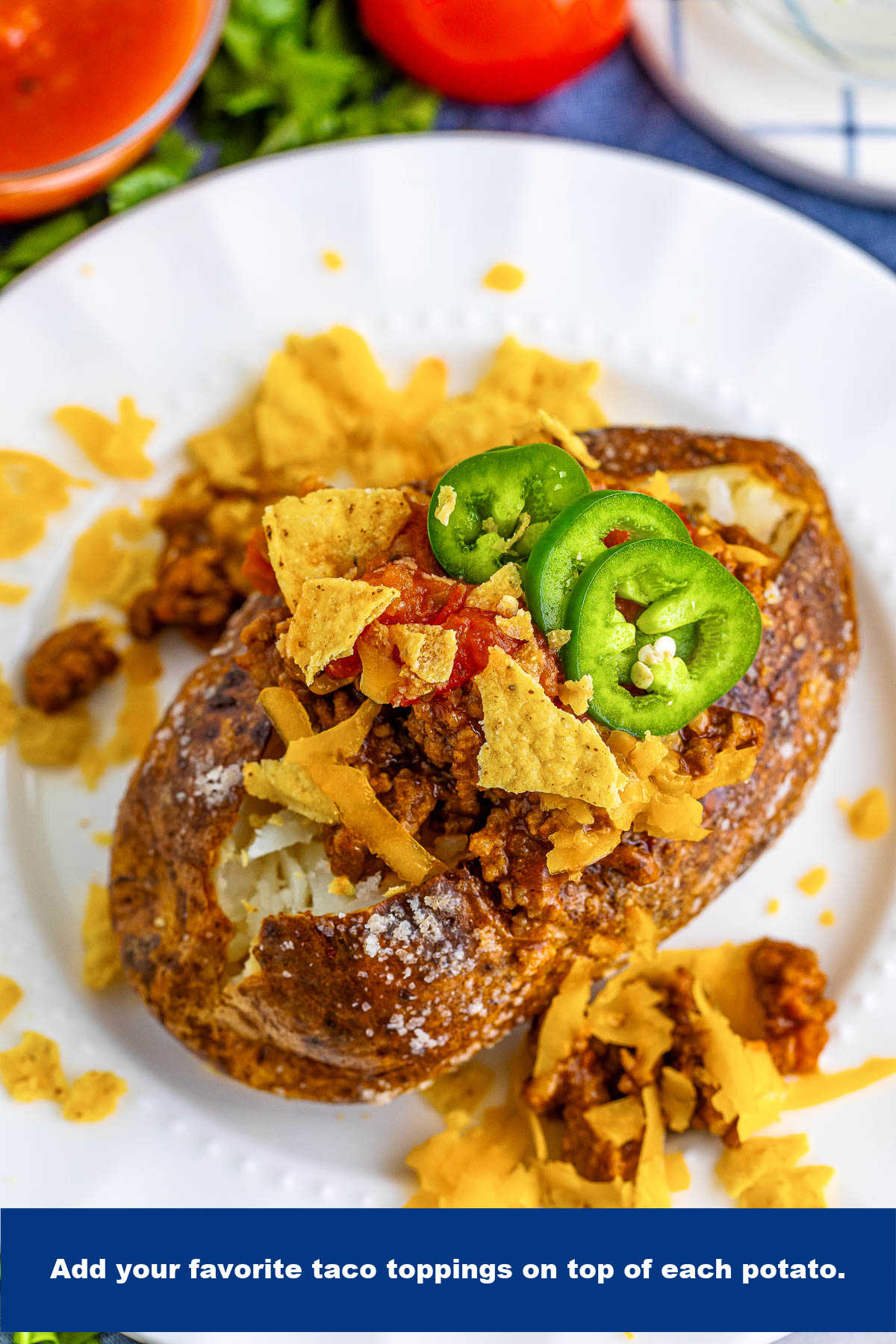 Taco Stuffed Baked Potatoes - Flavor Mosaic
