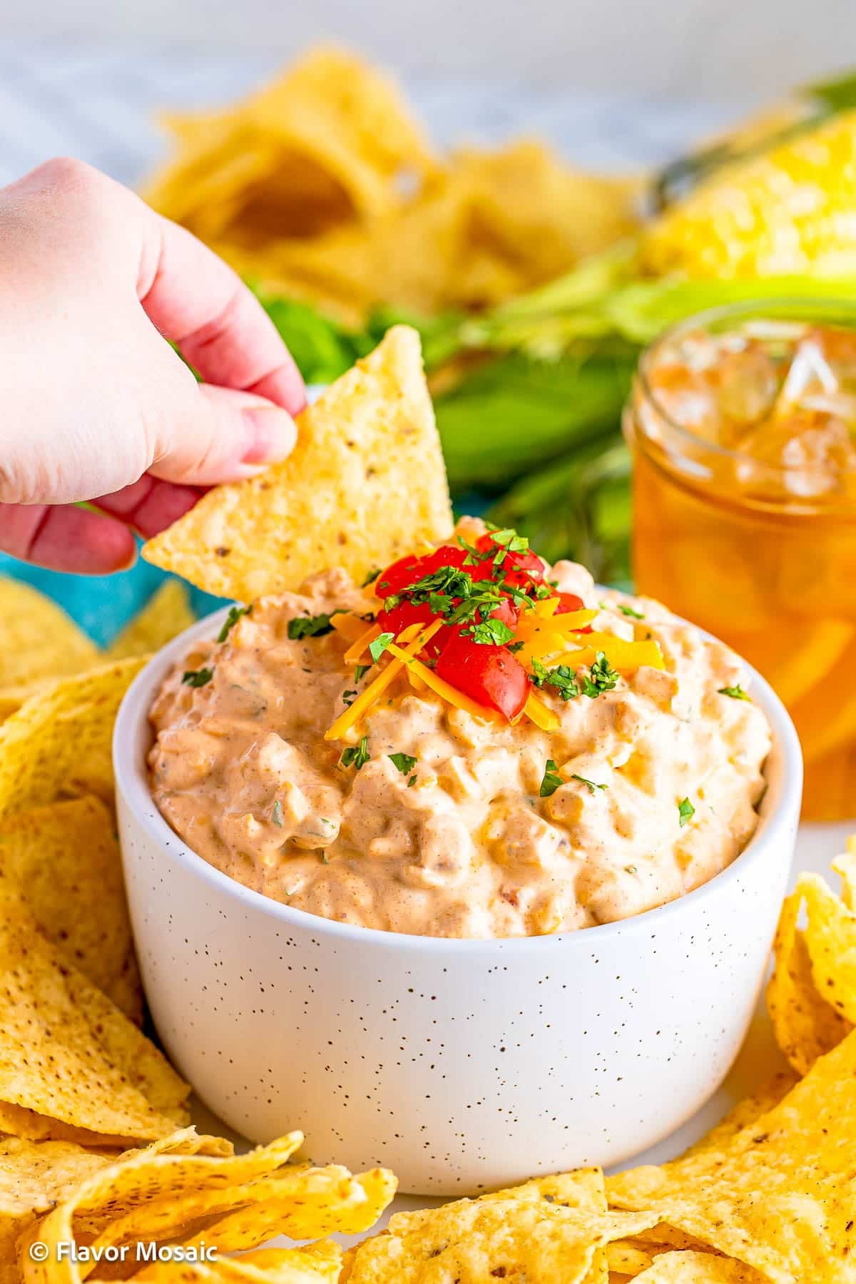 Easy Corn And Cream Cheese Dip Recipe - Flavor Mosaic
