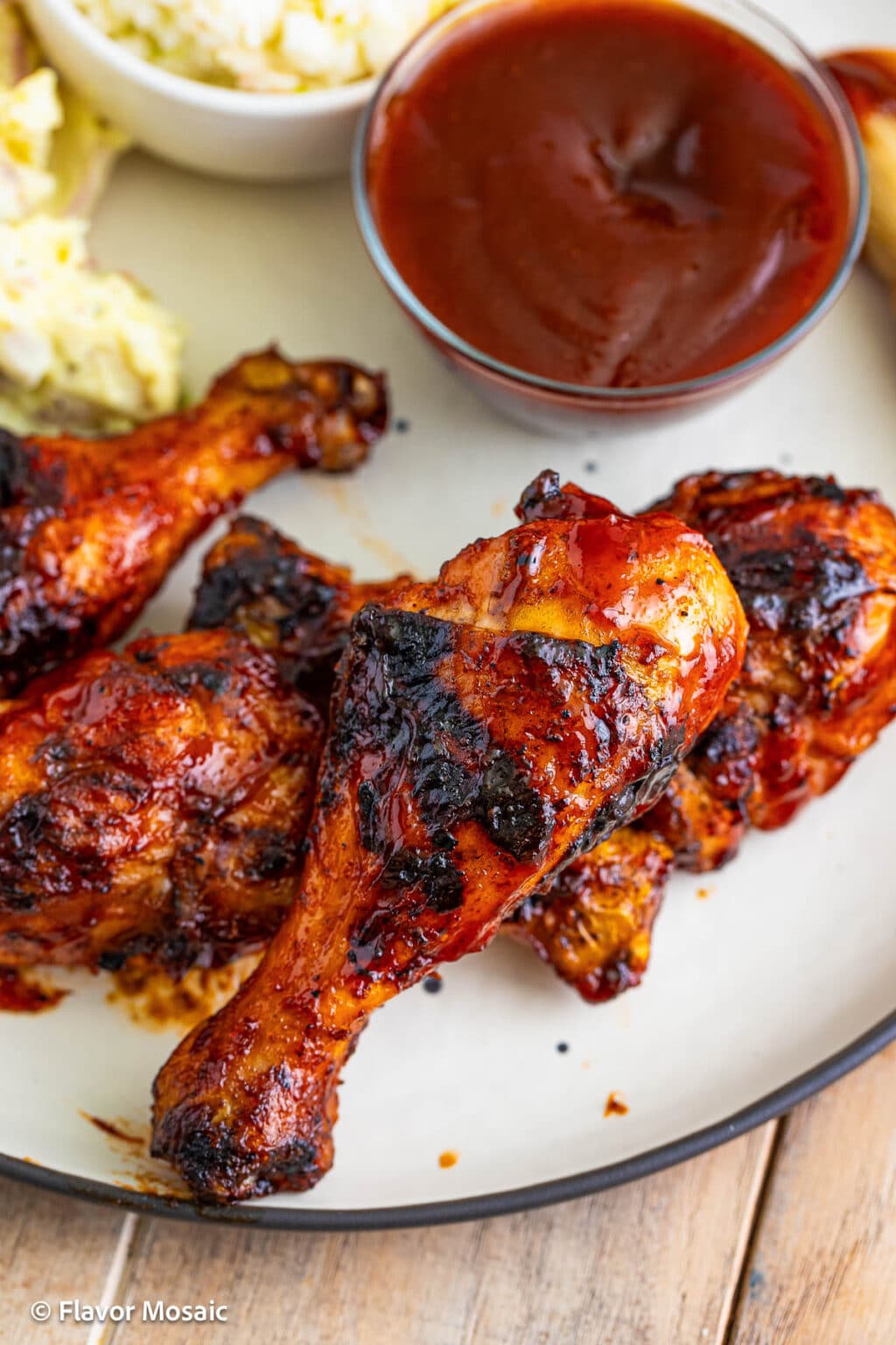 Grilled BBQ Chicken Legs - Flavor Mosaic
