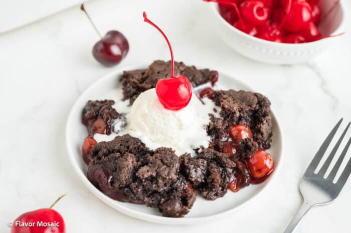 Chocolate Cherry Dump Cake - Flavor Mosaic