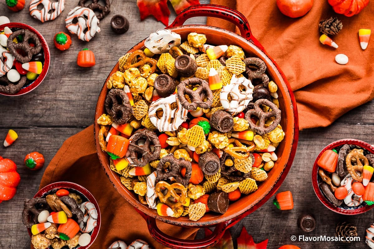 Easy Fall Snack Mix (Sweet and Salty) - Flavor Mosaic